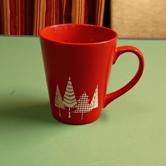Starbucks | Dining | Starbucks Red Mug With Tree Design | Poshmark